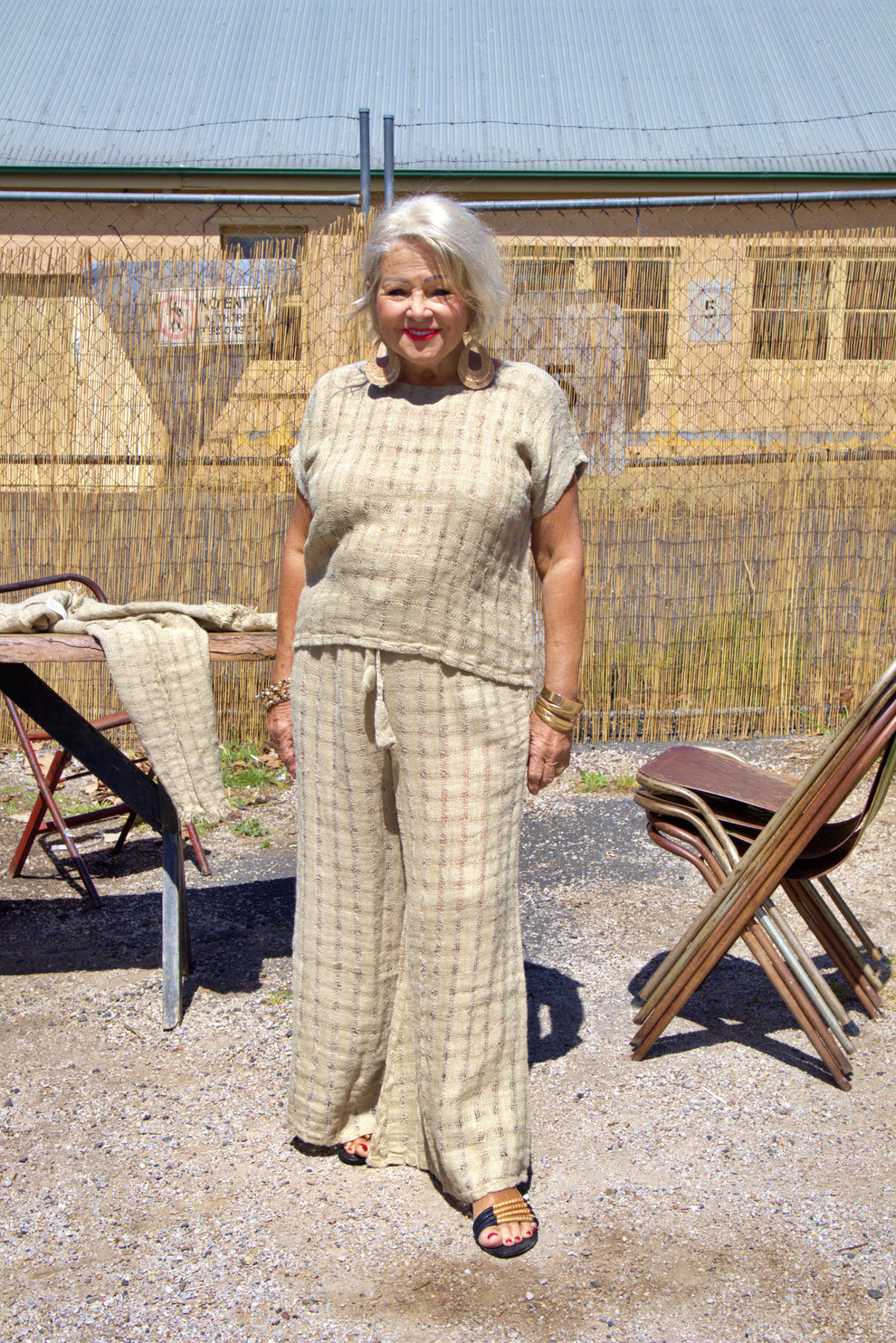 Lorraine Wide Leg Weave Pant – Addictive Imports